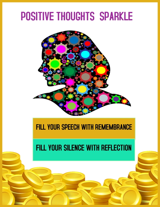 Inspirational flyer, quote, positivity Template | PosterMyWall