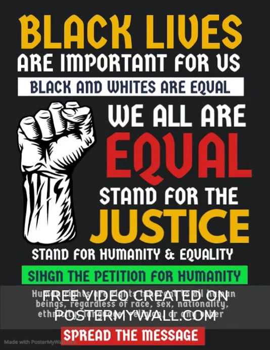 inspirational flyers,Black lives matter Template | PosterMyWall