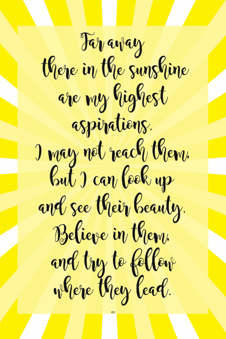 Inspirational Home Decor Poster Sunshine Yellow Template | PosterMyWall