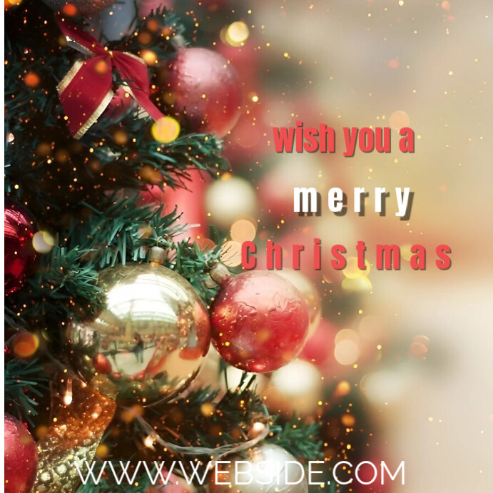 Inspirational merry Christmas card Template | PosterMyWall