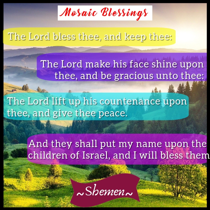 Copy of Inspirational - Mosaic Blessings Numbers 6:23 | PosterMyWall