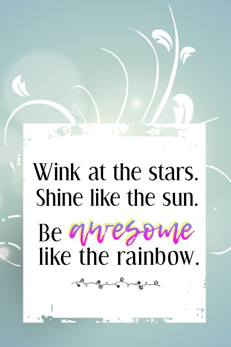 inspirational poster template | PosterMyWall