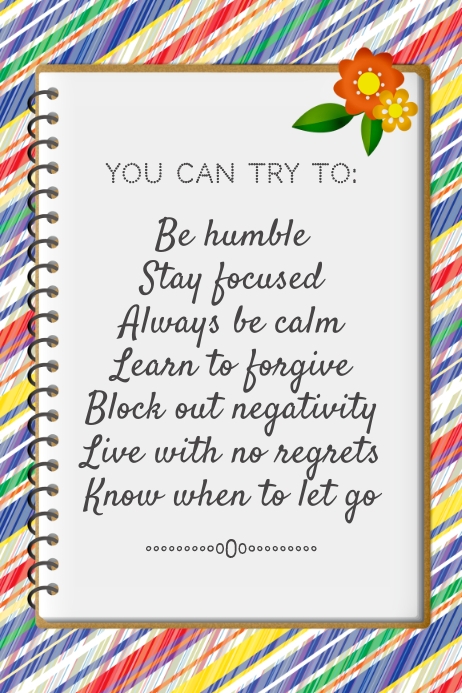 inspirational poster template | PosterMyWall