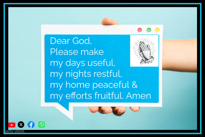 Inspirational Prayer Template | PosterMyWall