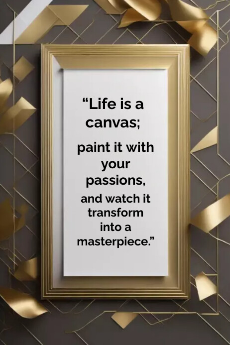 Inspirational quote about life Template | PosterMyWall