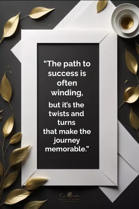 Inspirational quote about success Template | PosterMyWall