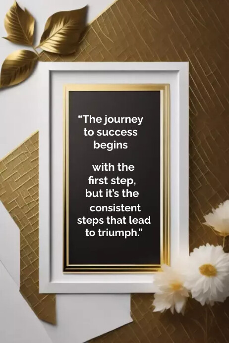 Inspirational quote about success Template | PosterMyWall