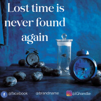 Minimalist Modern Time Quote Instagram Post Template | PosterMyWall