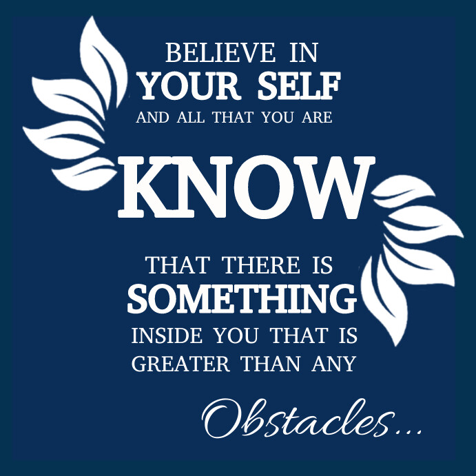 Inspirational quote Template | PosterMyWall