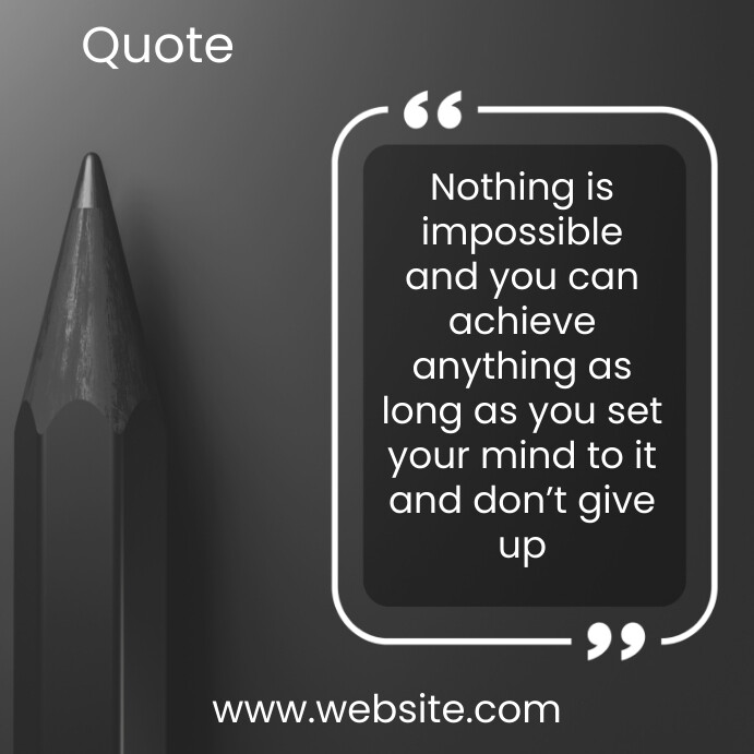 Inspirational quote Template | PosterMyWall