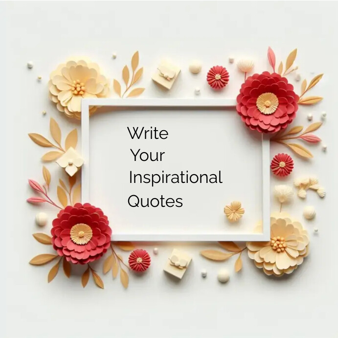 Modèle Inspirational quotes frame template design | PosterMyWall