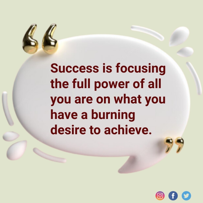 Inspirational quotes on success template | PosterMyWall