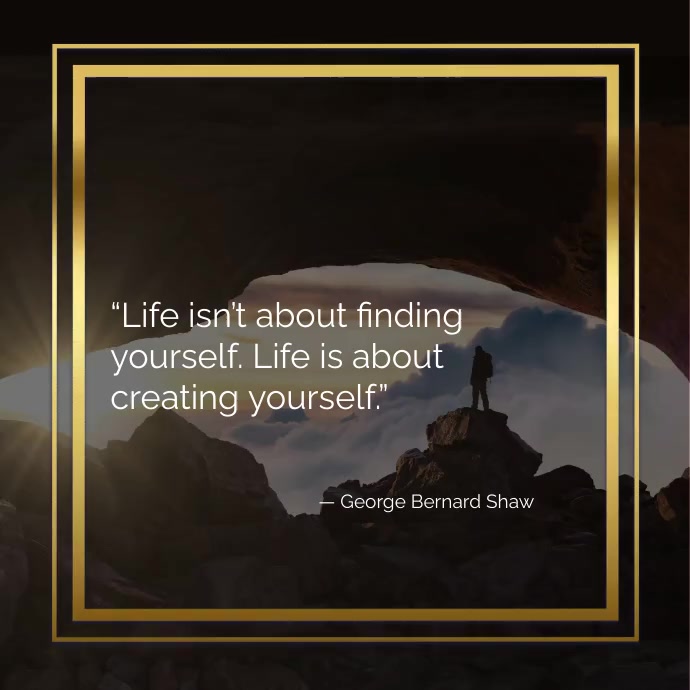 Inspirational Quotes Video Instagram Post Template | PosterMyWall