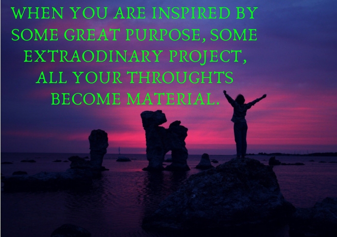 INSPIRE AND MATERIAL QUOTE TEMPLATE | PosterMyWall