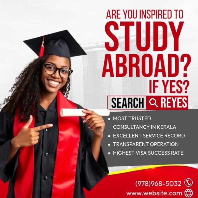 Inspired Study Abroad Template | PosterMyWall