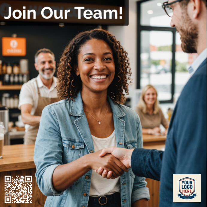 Inspirinng Hiring Promotion Happy New Employee Instagram Post Template ...