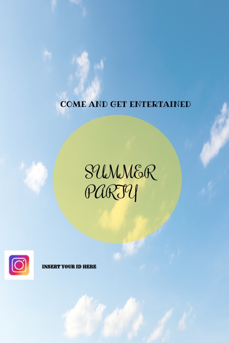 instagram ad|summer party|summer ads (2) Template | PosterMyWall