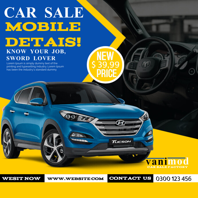 Plantilla de INSTAGRAM CAR SALL DESIGN POST | PosterMyWall