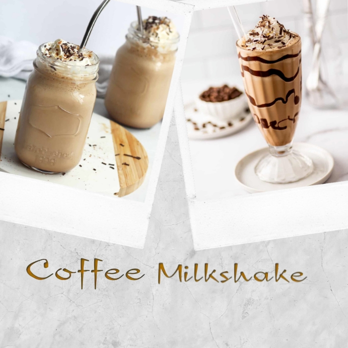 Instagram coffee milkshake post Template | PosterMyWall