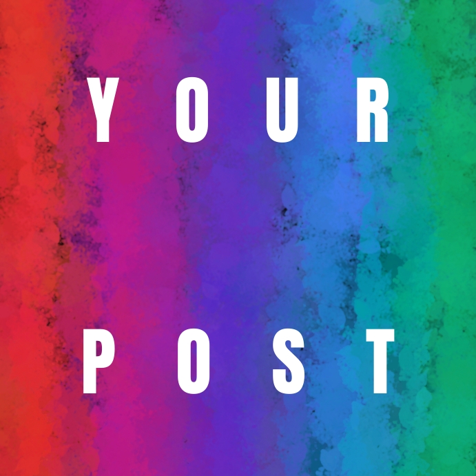 Instagram colorful post Template | PosterMyWall