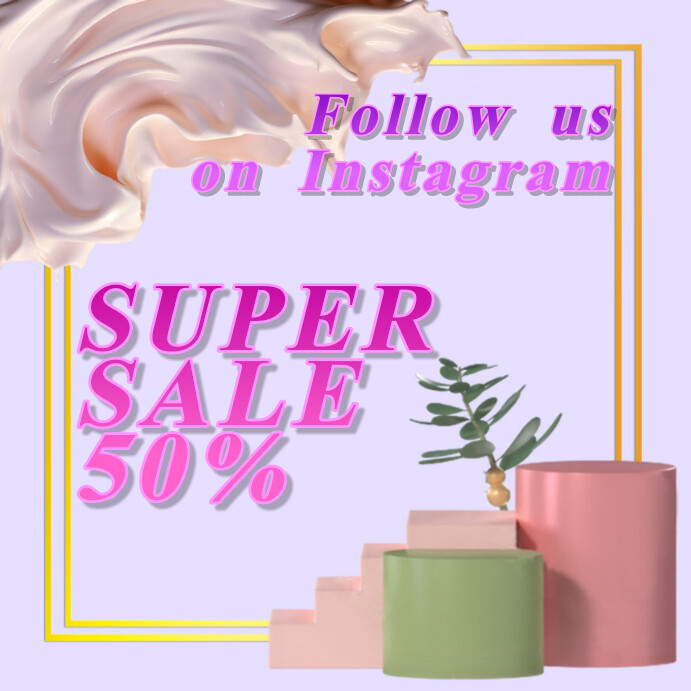 instagram cosmetics promotional post template | PosterMyWall