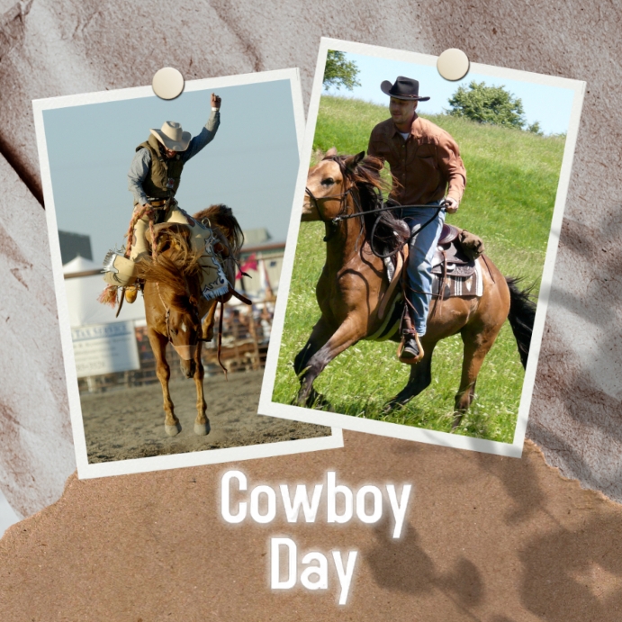 Instagram cowboy day post Template | PosterMyWall