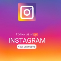 follow us on instagram Template | PosterMyWall