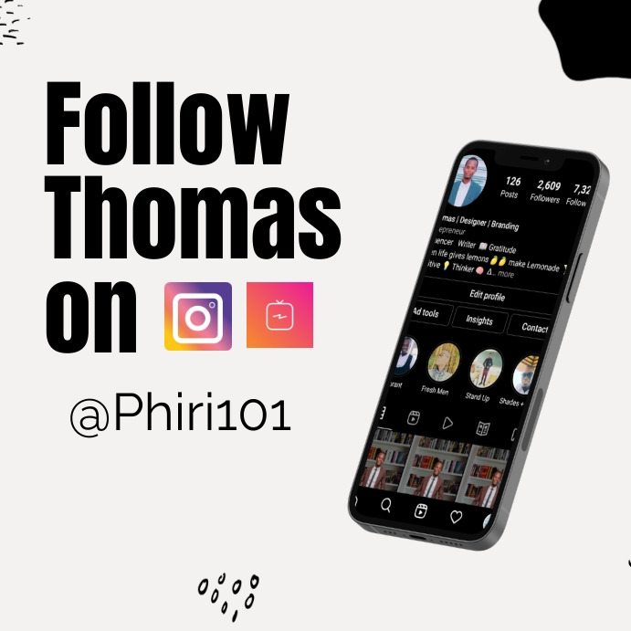 Instagram follow post Template | PosterMyWall