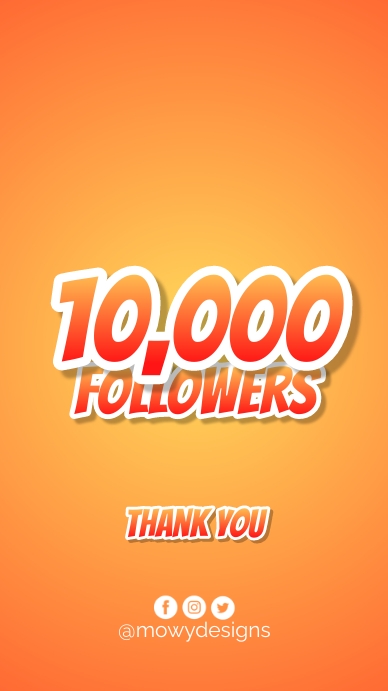 Instagram Followers Appreciation Template | PosterMyWall