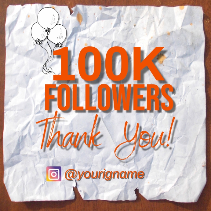 instagram followers appreciation Template | PosterMyWall