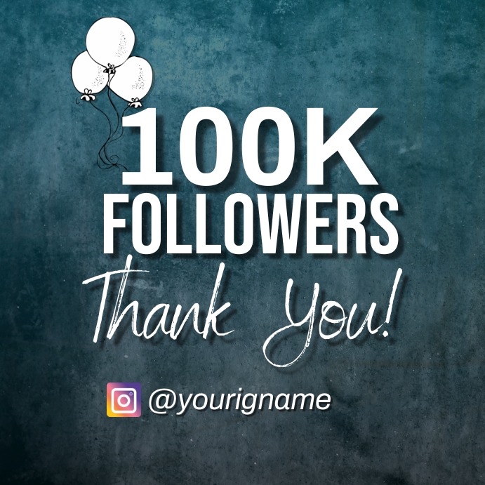instagram followers appreciation Template | PosterMyWall