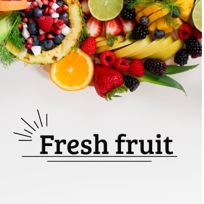 Instagram fresh fruit post Template | PosterMyWall
