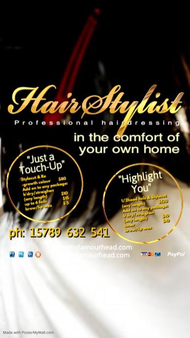 Copy of Instagram Hair Stylist | PosterMyWall