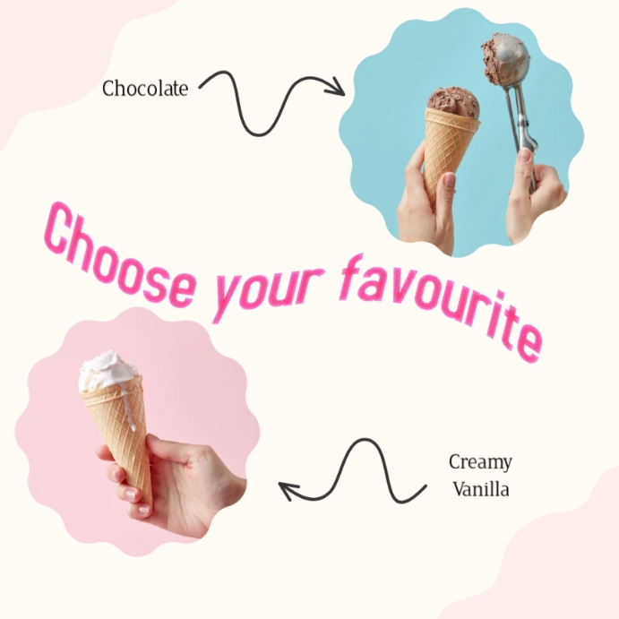 Instagram Ice cream post Template | PosterMyWall