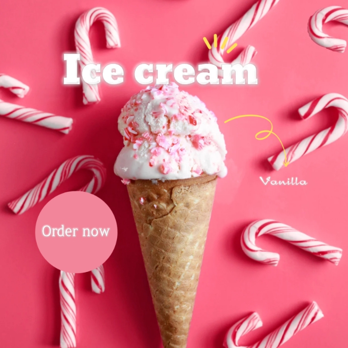 Instagram ice cream post Template | PosterMyWall