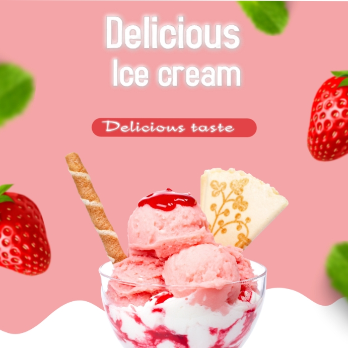 Instagram Ice cream post Template | PosterMyWall
