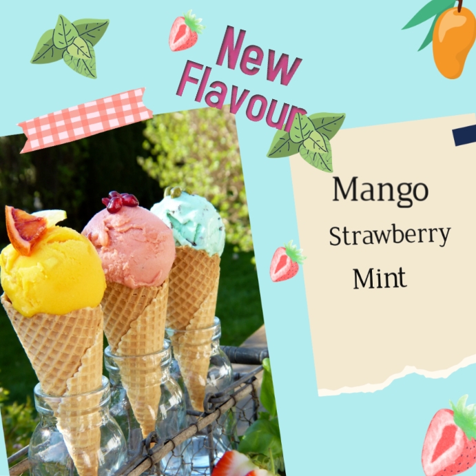 Instagram ice cream post Template | PosterMyWall