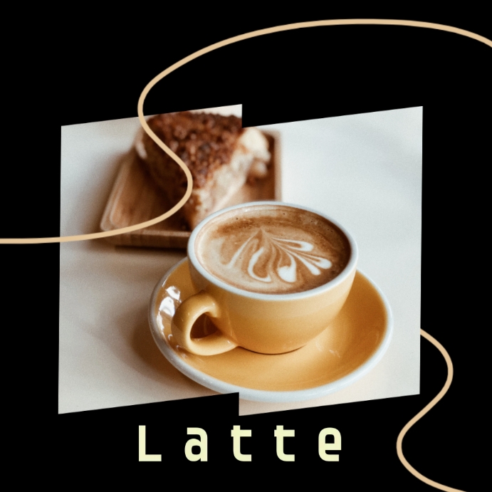 Instagram latte post Template | PosterMyWall