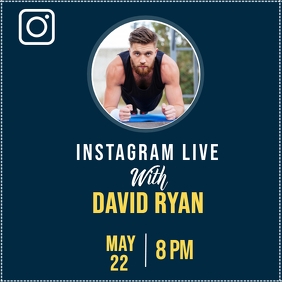 CELEBRITIES INSTAGRAM LIVE DESIGN Template | PosterMyWall