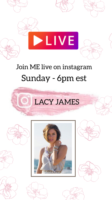 INSTAGRAM LIVE ANNOUNCEMENT TEMPLATE | PosterMyWall