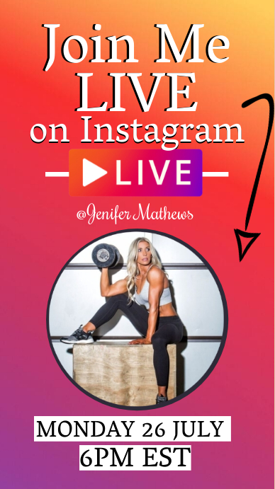 INSTAGRAM LIVE ANNOUNCEMENT TEMPLATE | PosterMyWall
