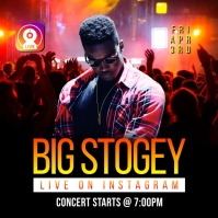 INSTAGRAM LIVE CONCERT FLYER TEMPLATE | PosterMyWall