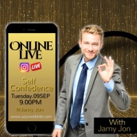 Facebook live session poster template | PosterMyWall