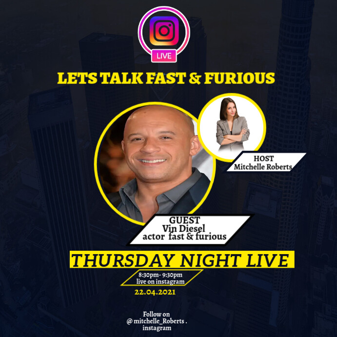 instagram live Template | PosterMyWall