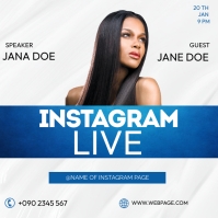 INSTAGRAM LIVE FLYER Template | PosterMyWall