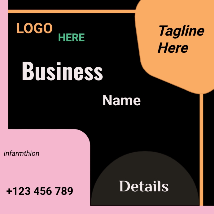 Plantilla de Instagram logo design flyer design | PosterMyWall