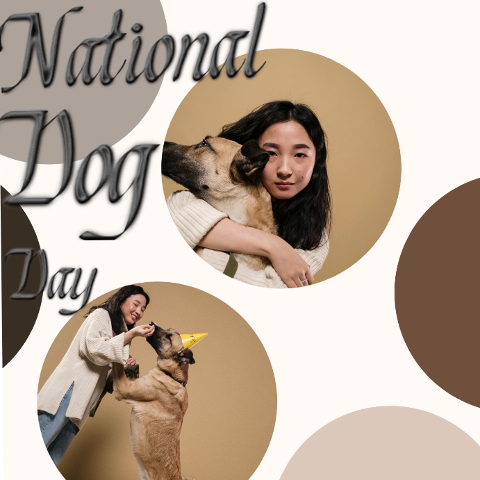 Plantilla de Instagram national dog day post 2023 | PosterMyWall
