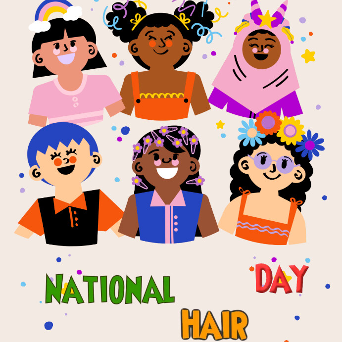 Instagram national hair day post 2023 Template | PosterMyWall