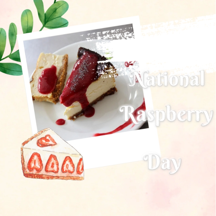 Plantilla de Instagram national Raspberry day post 2023 | PosterMyWall
