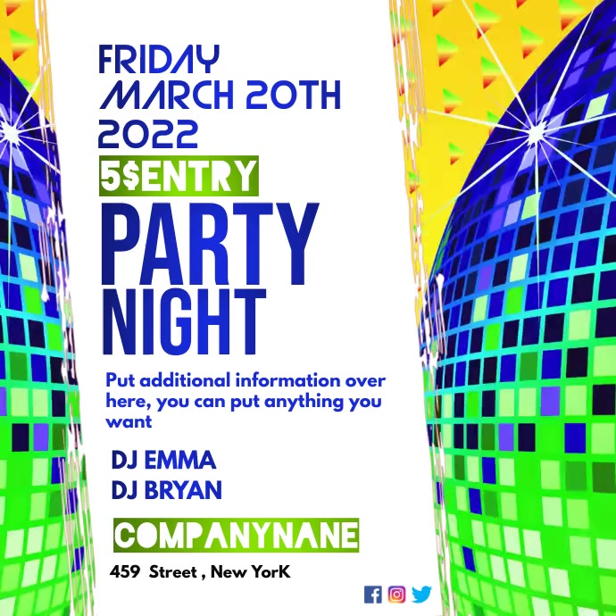 Copy of instagram party invitation | PosterMyWall